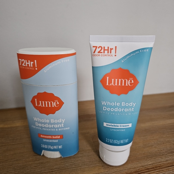 Lume | Bath & Body | New Lume Unscented Full Size Cream Stick Lotion ...